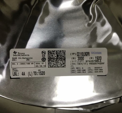 全新原装 CC110LRGPR 封装QFN20 丝印CC110L 收发器芯片 大量现货
