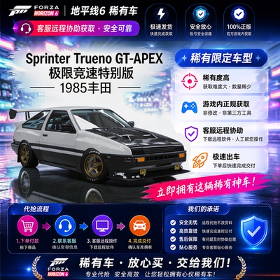 极限竞速地平线6丰田AE86 Sprinter Trueno GT-APEXCR点数稀有车