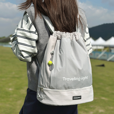 游泳包女干湿分离健身收纳袋男运动装备双肩包大容量束口抽绳背包