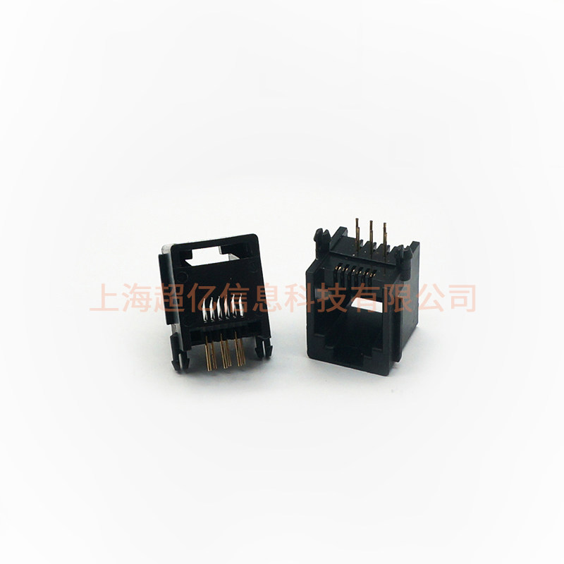 USB插座(电话)PJ45(6P6C) 黑 千洲