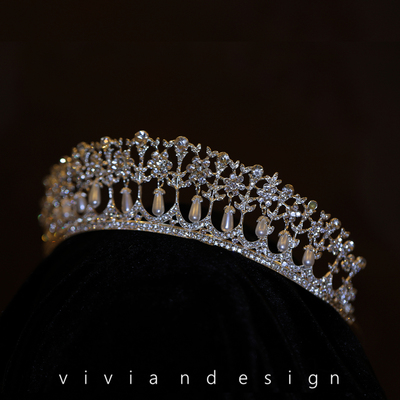薇薇安皇冠合金水钻闪闪