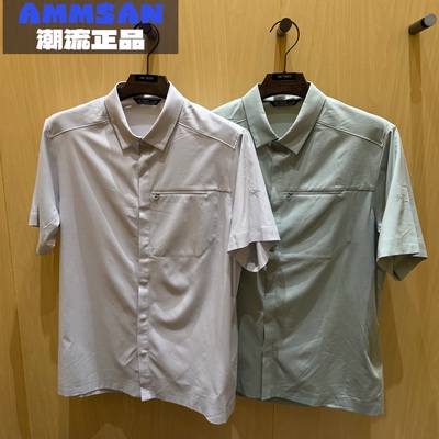 Arcteryx始祖鸟SKYLINE男款户外透气舒适通勤百搭短袖衬衫X7436