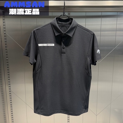 迪桑特DESCENTE男款户外运动通勤透气百搭短袖POLO衫D5331TPS52