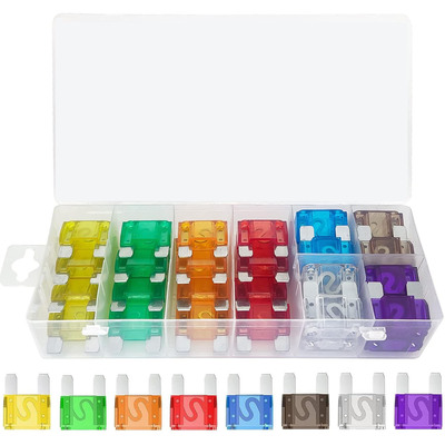 跨境批发34PCS盒装 20A-100A/锌制 汽车电路保护插片式保险丝套件