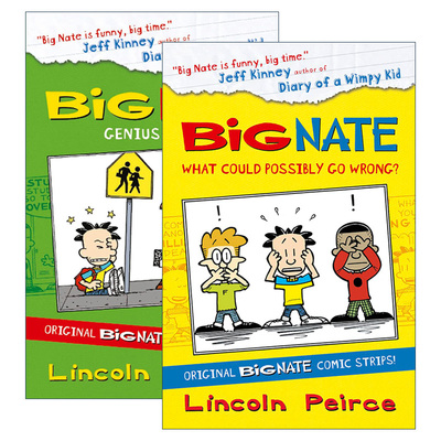 英文原版 Big Nate Compilation 我们班有个捣蛋王 大内特漫画合集2册 英文版 进口英语原版书籍