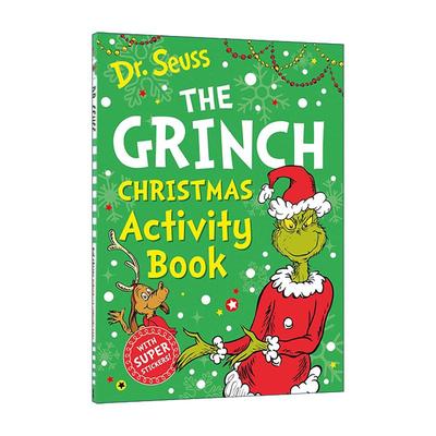 英文原版 The Grinch Christmas Activity Book 苏斯博士 圣诞怪杰活动书 儿童趣味练习册 英文版 进口英语原版书籍
