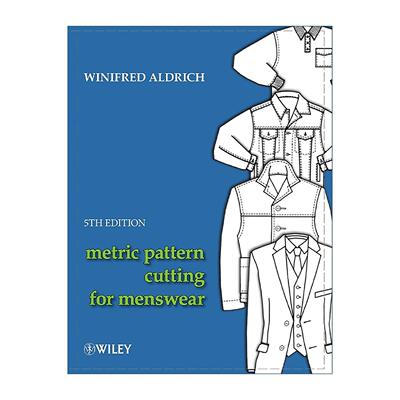 英文原版 Metric Pattern Cutting for Menswear 男装样板设计 第5版 英文版 进口英语原版书籍