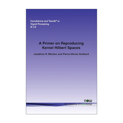 英文原版 A Primer on Reproducing Kernel Hilbert Spaces 再生核希尔伯特空间读本 英文版 进口英语原版书籍