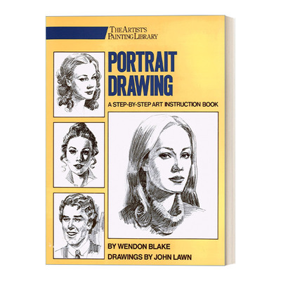 英文原版 Portrait Drawing Artist's Painting Library 肖像绘画指南 艺术 指导书 Wendon Blake 英文版 进口英语原版书籍