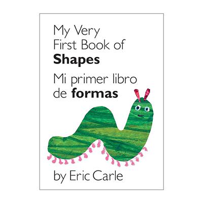 原版 My Very First Book of Shapes 我的一本形状认知书 西英双语版 艾瑞卡尔 儿童启蒙绘本 纸板书 进口原版书籍