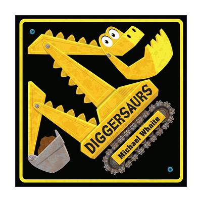 英文原版 Diggersaurs 忙碌的恐龙工程车 去建筑工地 儿童绘本 纸板书 Michael Whaite迈克 ? 怀特 英文版 进口英语原版书籍