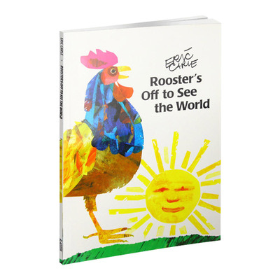 大公鸡看世界 Rooster's Off to See the World 英文原版 公鸡看天下 Eric Carle 艾瑞卡尔 数数启蒙绘本 英文版儿童英语认知书籍