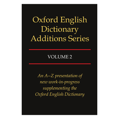 英文原版 Oxford English Dictionary Additions Series Volume 2 牛津英语大词典增补本 精装第二卷 英文版 进口英语原版书籍