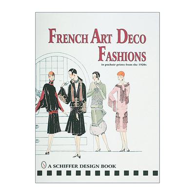 英文原版 French Art  Deco Fashions in  Pochoir Prints from  the 1920s 20世纪20年代法国装饰艺术印花 版画 进口书籍