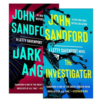 英文原版 Letty Davenport系列2册 惊悚悬疑小说 普利策奖得主John Sandford 调查者 黑暗天使 英文版 进口英语原版书籍