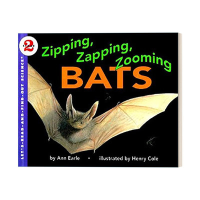 英文原版绘本 Let's Read and Find Out 2 Zipping Zapping  Zooming Bats 自然科学启蒙L2 蝙蝠的秘密 英文版 进口英语原版书籍