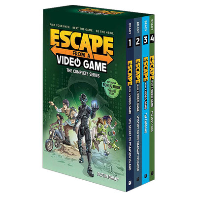 英文原版 Escape from a Video Game 逃离电子游戏1-4盒装 英文版 进口英语原版书籍