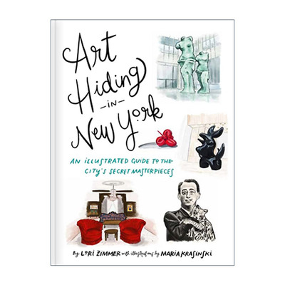 英文原版 Art Hiding in New York 藏在纽约的艺术 城市秘密杰作插画指南 精装 英文版 进口英语原版书籍