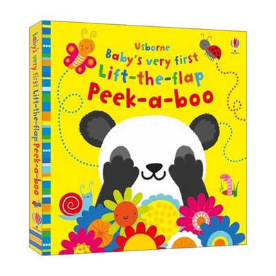 英文原版 Usborne Baby's Very First Lift-the-Flap Peek-a-boo 宝宝的首本躲猫猫翻翻书 英文版 进口英语原版书籍