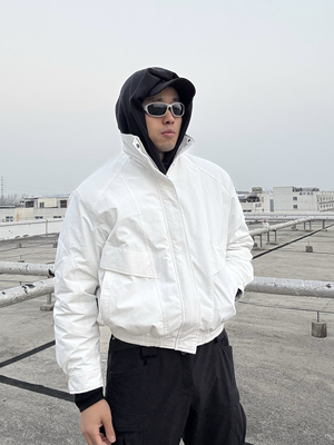 【卡秋山】阿尔法三防棉服夹克硬壳廓形美式休闲立领春秋百搭外套