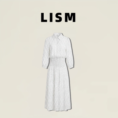 【LISM】朱珠同款波点连衣裙女