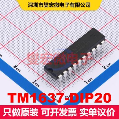 TM1637-DIP20 DIP-20 LED驱动器 电源管理 集成芯片IC