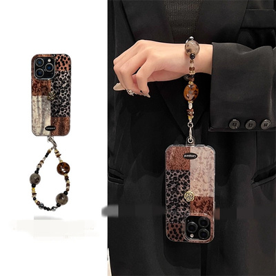 适用vivoy78y35y36y37手机壳y52s豹纹y53s手提链y55t可背斜挎y73s网红y76s超火y85y93y70s女z6z5u3x新nex外壳