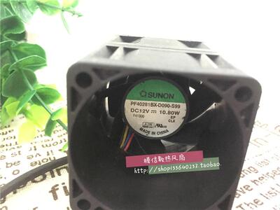 原装SUNON建准402812V 10.80W PF40281BX-D090-S99双滚珠散热风扇