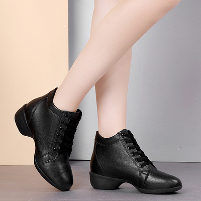 真皮广场舞鞋软底舞蹈鞋跳舞鞋