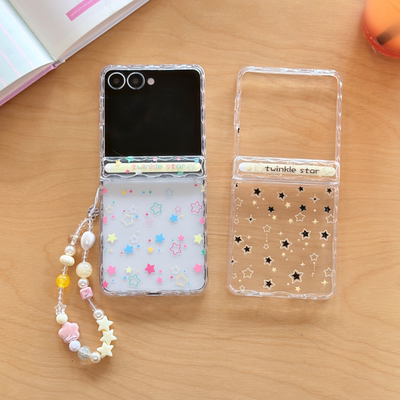 三星ZFlip7简约彩线手机壳