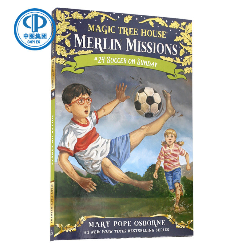 现货 神奇树屋 梅林的任务 英文原版童书 Magic Tree House Merlin Mission 24: Soccer on ...