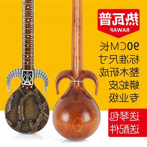 北疆热瓦普蟒皮专业演奏乌兹别克新疆乐器大师整木制作送琴包配件