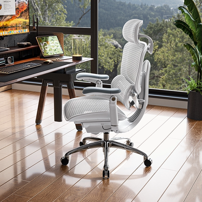 西昊C300二代Pro云白人体工学椅电脑椅子办公椅老板电竞椅