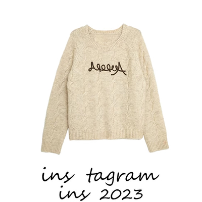 小镇姗姗云朵慕斯针织上衣