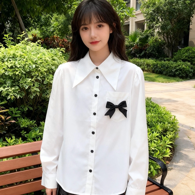 长袖衬衫女上衣宽松潮C1CAB3101
