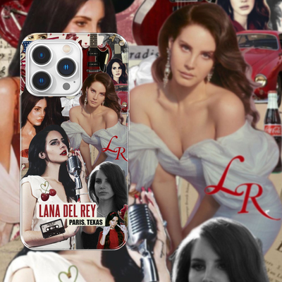 Kristem原创设计打雷姐lanadelrey欧美明星适用于苹果i16proi17Promax华为三星小米透明手机壳防尘防摔