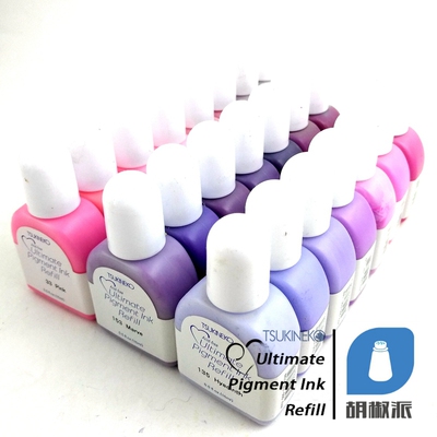 【RV】日本月猫单方印台印油补充液粉紫AS SP5 CP NJ3