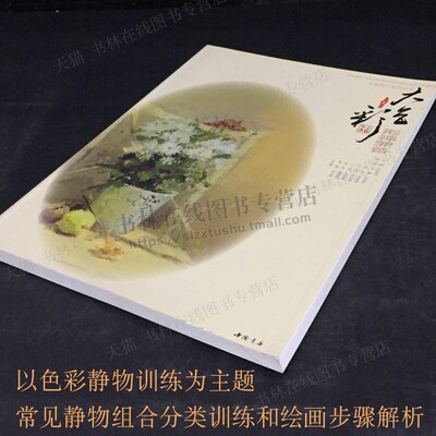主题教学系列丛书 大色彩之形神兼备 色彩静物组合作品分类讲解美术绘画步骤解析专业学生生临摹学习范本书籍