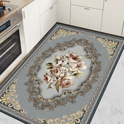 厨房满铺皮革地垫免洗PVC防油