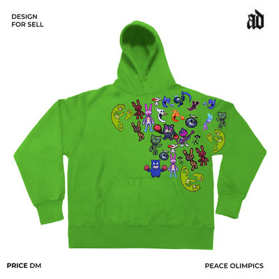 厚重感！亚文化版型！阴郁风嬉皮脾气火爆卡通rapper穿搭棉质卫衣