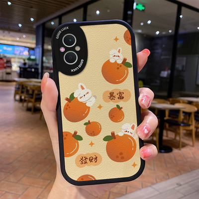 卡通小羊皮适用opporeno8pro手机壳rino7se新款opoprneo6opp0ren0女opr17opppreon9rone5套opoor15pooprk10