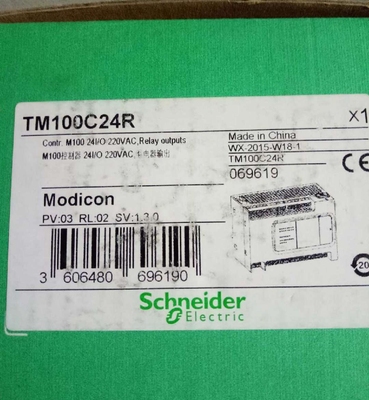施耐德PLC M100一体型可编程控制器TM100C24RN全新公司现货