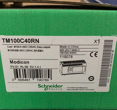 施耐德全新PLC可编程控制器TM100C40RN全新质保一年