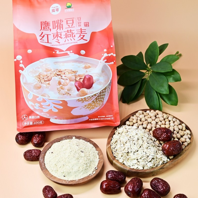 新疆特产鹰哥鹰嘴豆豆浆红枣燕麦豆奶粉天山奇熟粉早餐粥冲饮