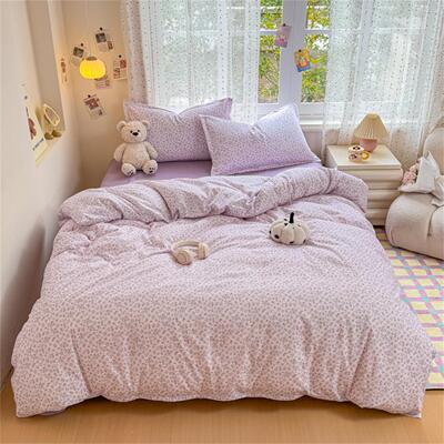 纯棉被套单件单人1米5被罩清新150x200x230全棉180cmx220cm褥子套