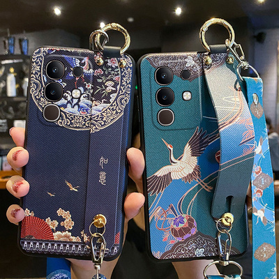 适用vivoiqooz10x手机壳斜跨挂绳