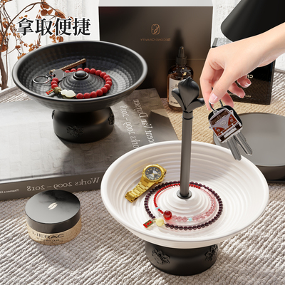 户门口玄关放钥匙收纳置物架