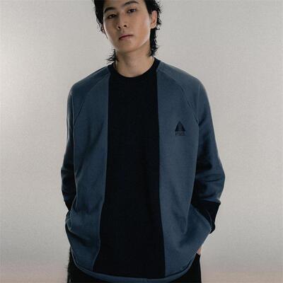 24AW拼接撞色圆领卫衣