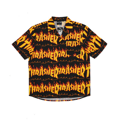 THRASHER纽扣衬衫时尚街头