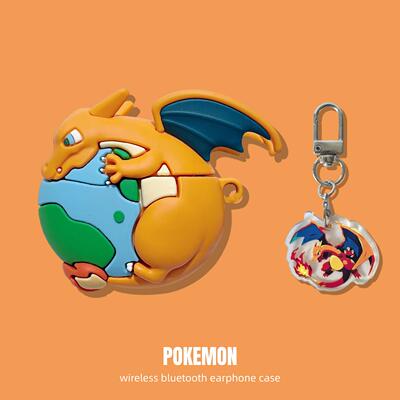 适用vivo tws air3保护套iqootwsair3pro喷火龙vivotws5hif精灵a4宝可梦iqoo无线蓝牙耳机壳vivotwsair3硅胶